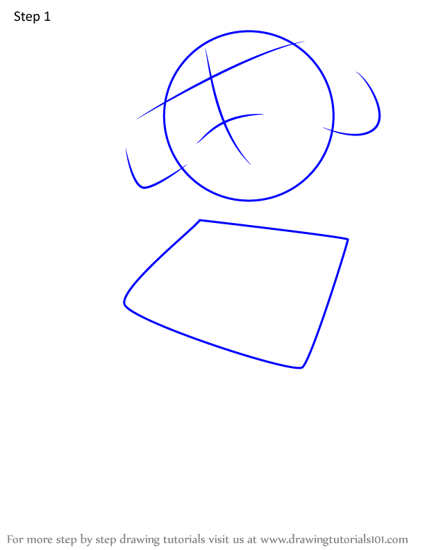 How to Draw Basketball Body from Regular Show (Regular Show) Step by ...