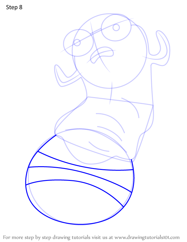 How to Draw Basketball Body from Regular Show (Regular Show) Step by ...
