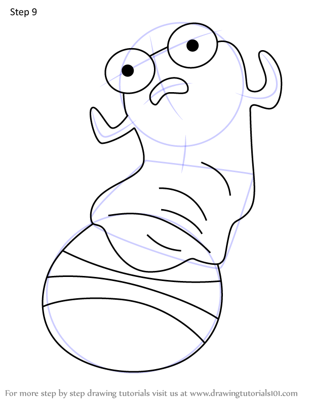 How to Draw Basketball Body from Regular Show (Regular Show) Step by ...