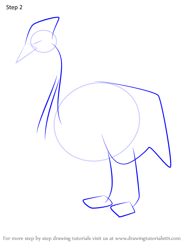 How to Draw Cassowary from Regular Show (Regular Show) Step by Step ...