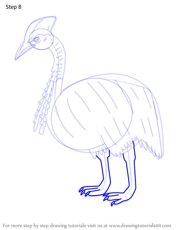 How to Draw Cassowary from Regular Show (Regular Show) Step by Step ...