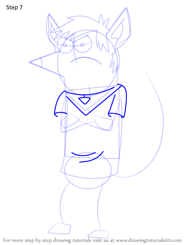 How to Draw Chad from Regular Show (Regular Show) Step by Step ...
