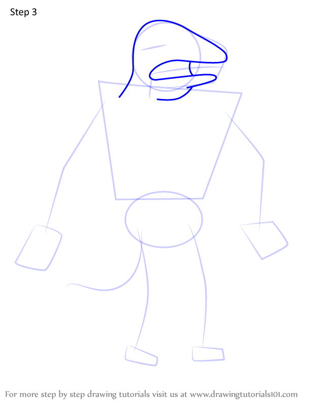 How to Draw Hissy Fit from Regular Show (Regular Show) Step by Step ...