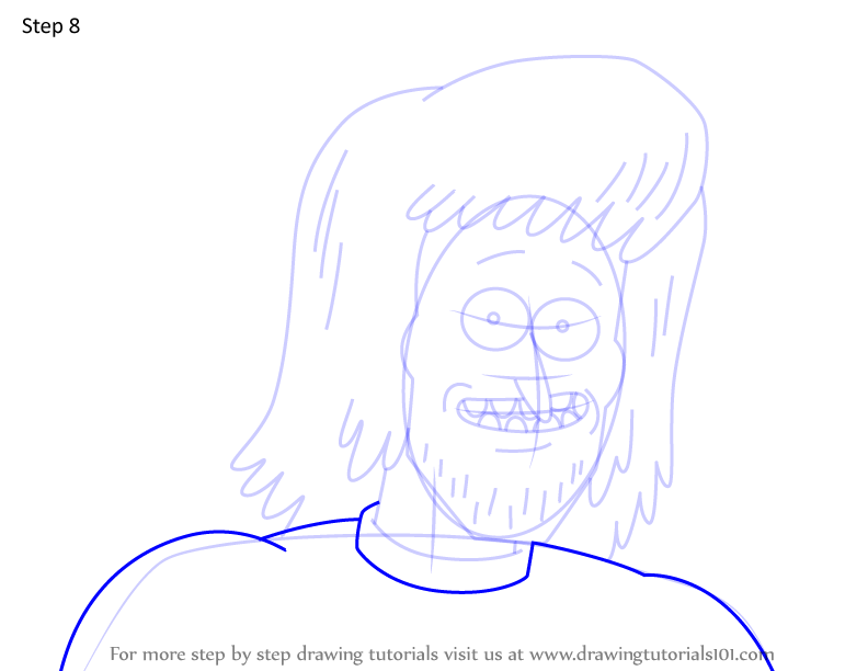 How to Draw Hurl Hurlbutt from Regular Show (Regular Show) Step by Step ...