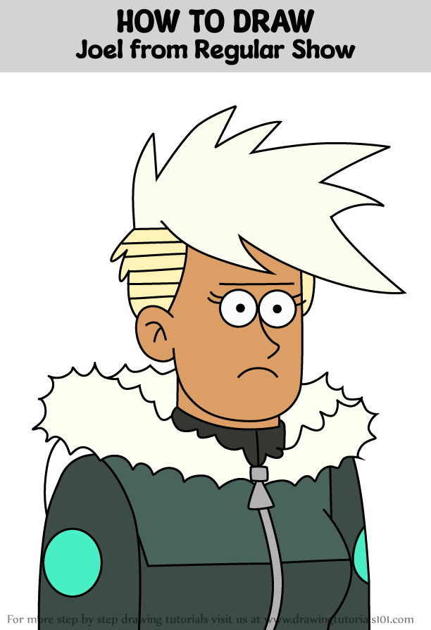 How to Draw Joel from Regular Show (Regular Show) Step by Step | DrawingTutorials101.com