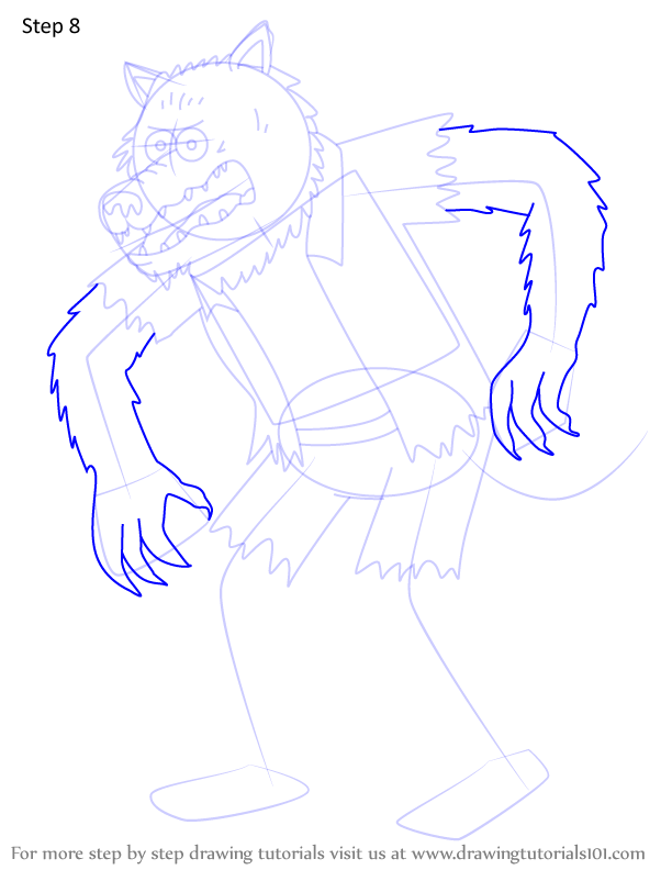 How to Draw John Wolfhard from Regular Show (Regular Show) Step by Step ...