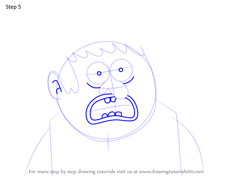How to Draw Johnathan Kimble from Regular Show (Regular Show) Step by ...