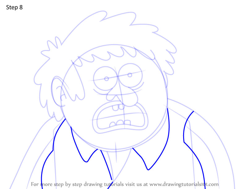 How to Draw Johnathan Kimble from Regular Show (Regular Show) Step by ...