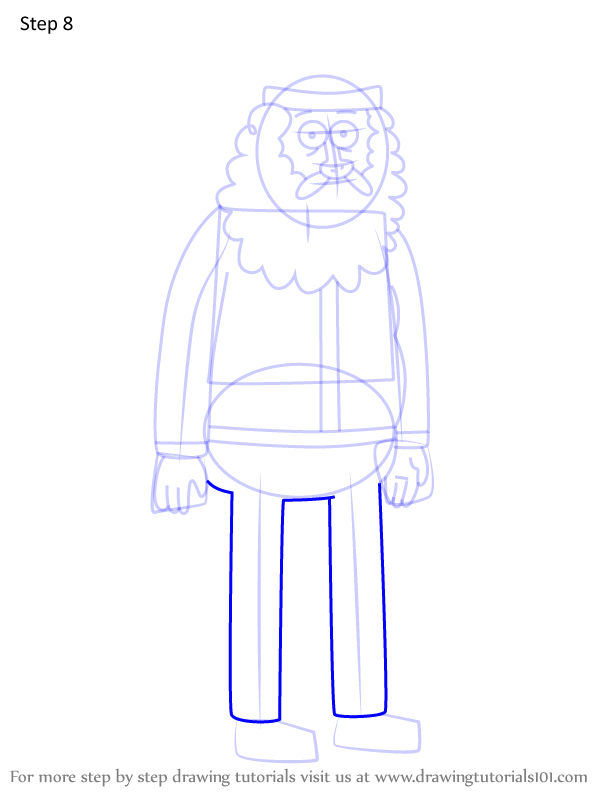 How to Draw Lazy Dave from Regular Show (Regular Show) Step by Step ...