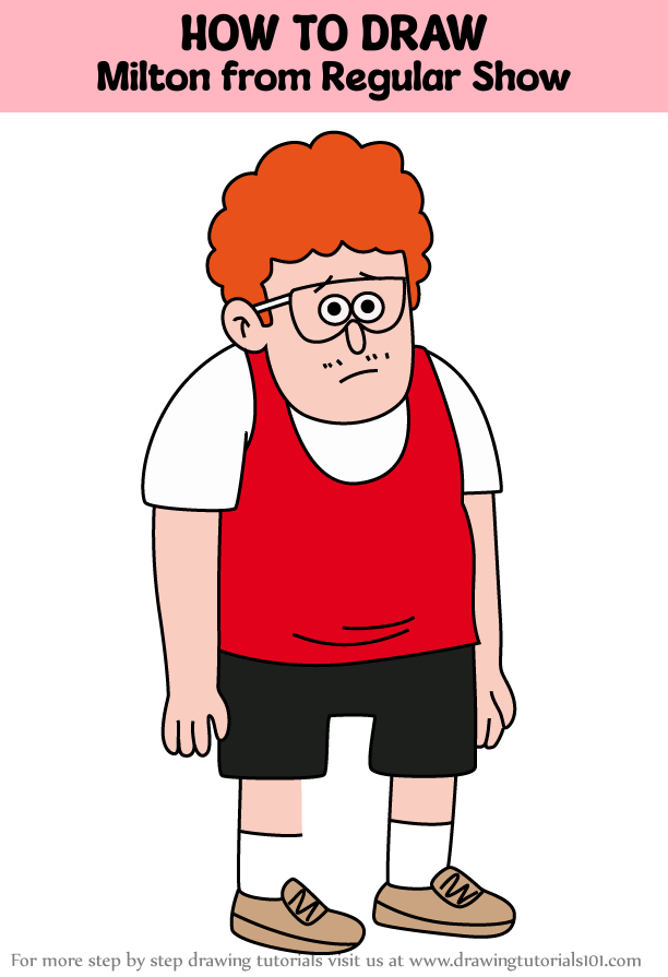 How to Draw Milton from Regular Show (Regular Show) Step by Step ...
