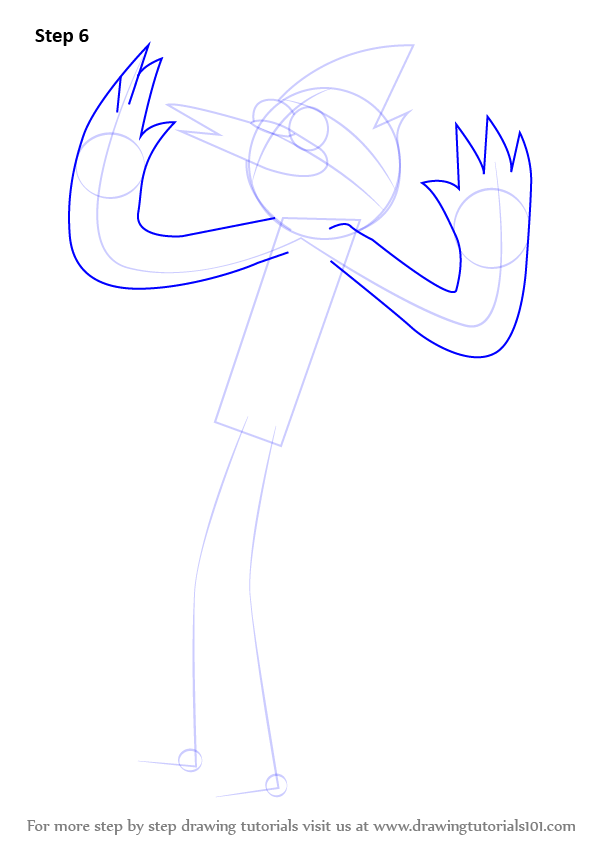 How To Draw Mordecai And Rigby Step By Step