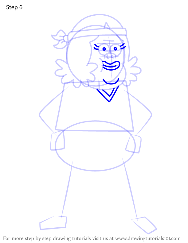 How to Draw Peggy Gutsmandottir from Regular Show (Regular Show) Step ...