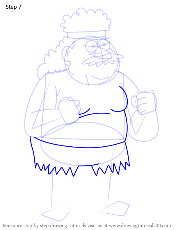 How to Draw Sensai from Regular Show (Regular Show) Step by Step ...
