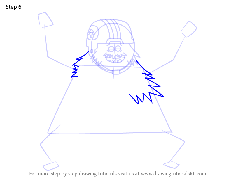 How to Draw Spacey McSpaceTree from Regular Show (Regular Show) Step by ...