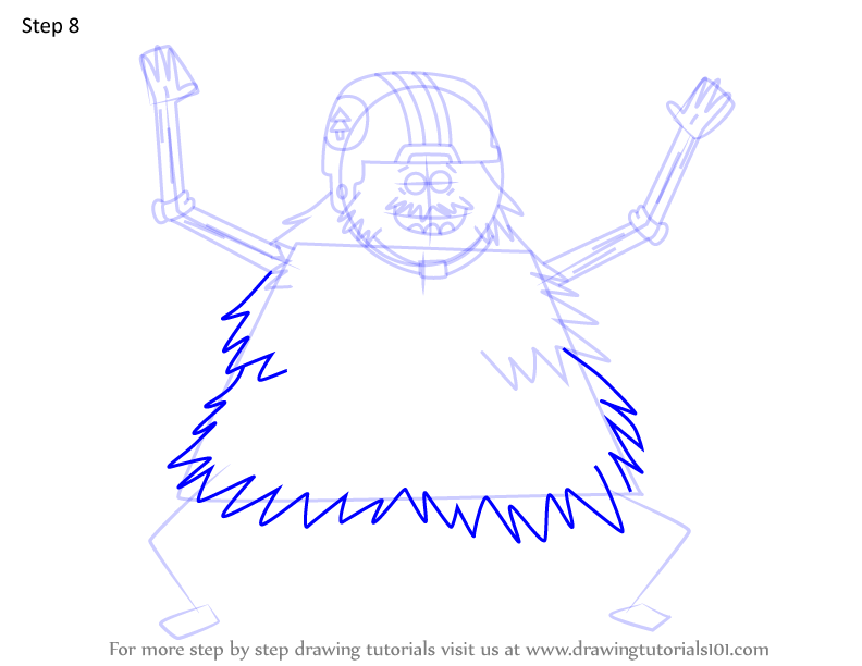 How to Draw Spacey McSpaceTree from Regular Show (Regular Show) Step by ...