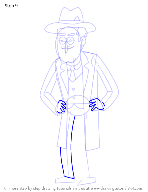 How to Draw Stealth Co. Guy from Regular Show (Regular Show) Step by ...