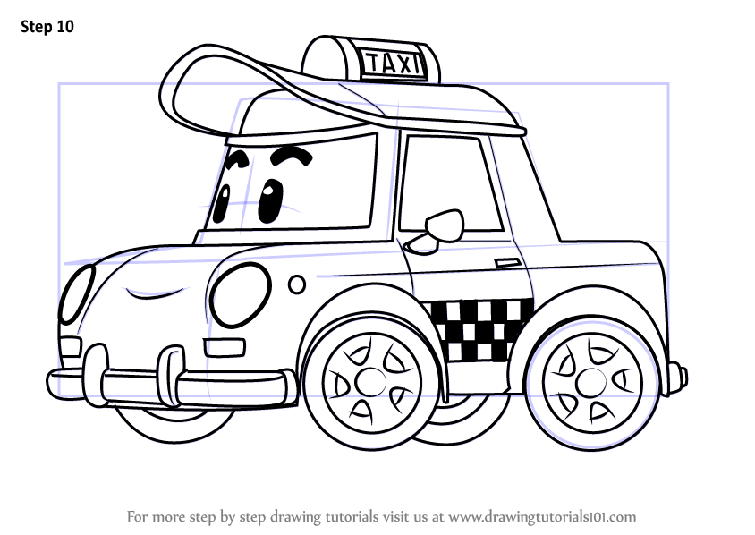 How to Draw Cap from Robocar Poli (Robocar Poli) Step by Step ...