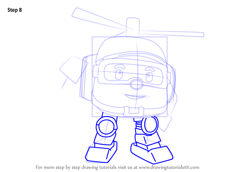 How to Draw Helly from Robocar Poli (Robocar Poli) Step by Step ...