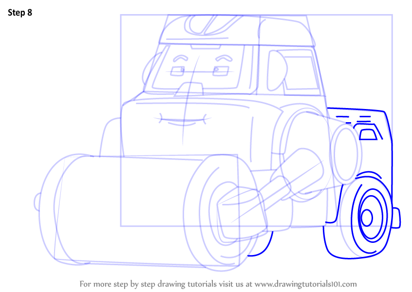 How to Draw Max from Robocar Poli (Robocar Poli) Step by Step ...