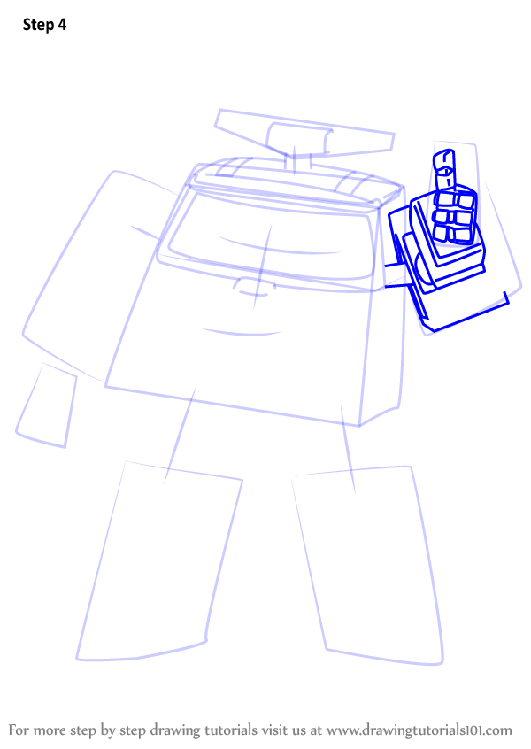 How to Draw Poli from Robocar Poli (Robocar Poli) Step by Step ...