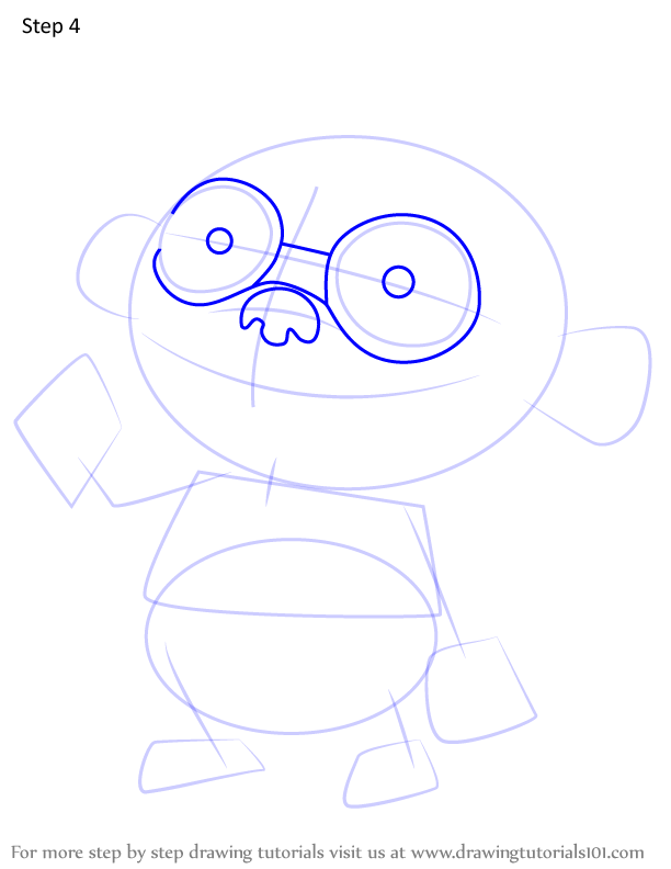 How to Draw Chum Chum from Fanboy & Chum Chum (Robot Jones) Step by ...