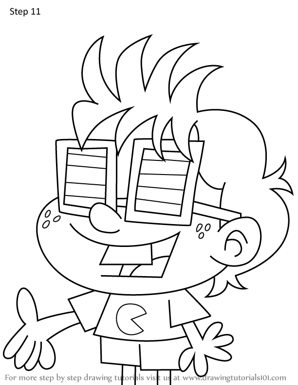 How to Draw Cubey Cubinacle from Robot Jones (Robot Jones) Step by Step ...