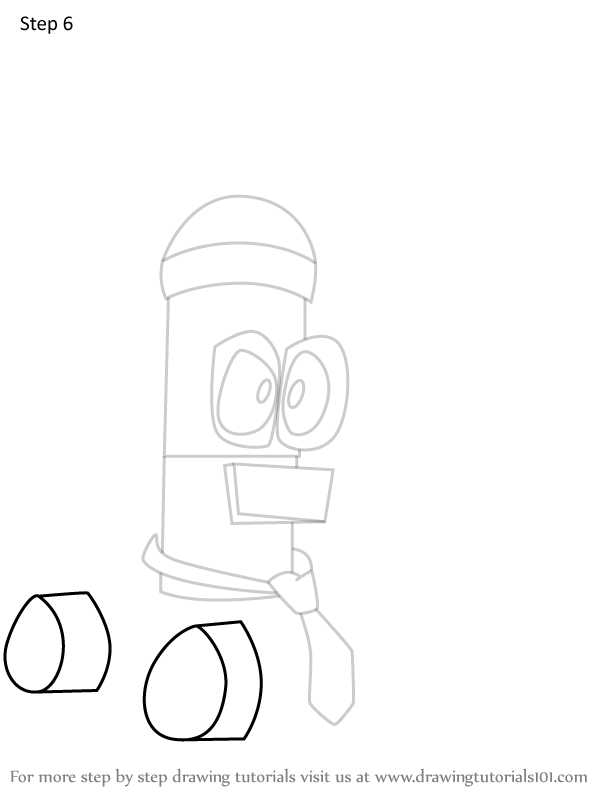 How to Draw Dad Unit from Robot Jones (Robot Jones) Step by Step ...