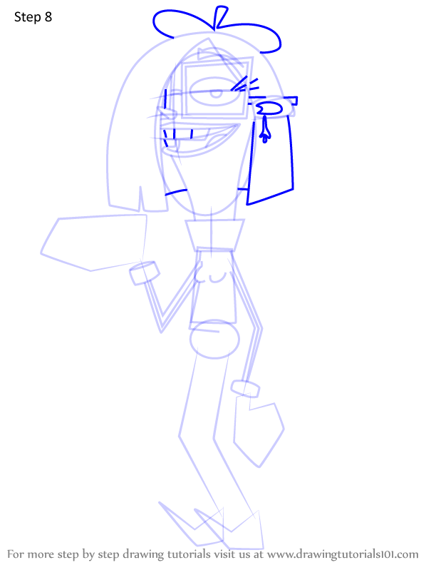 How to Draw Madame LaVache from Fanboy & Chum Chum (Robot Jones) Step ...