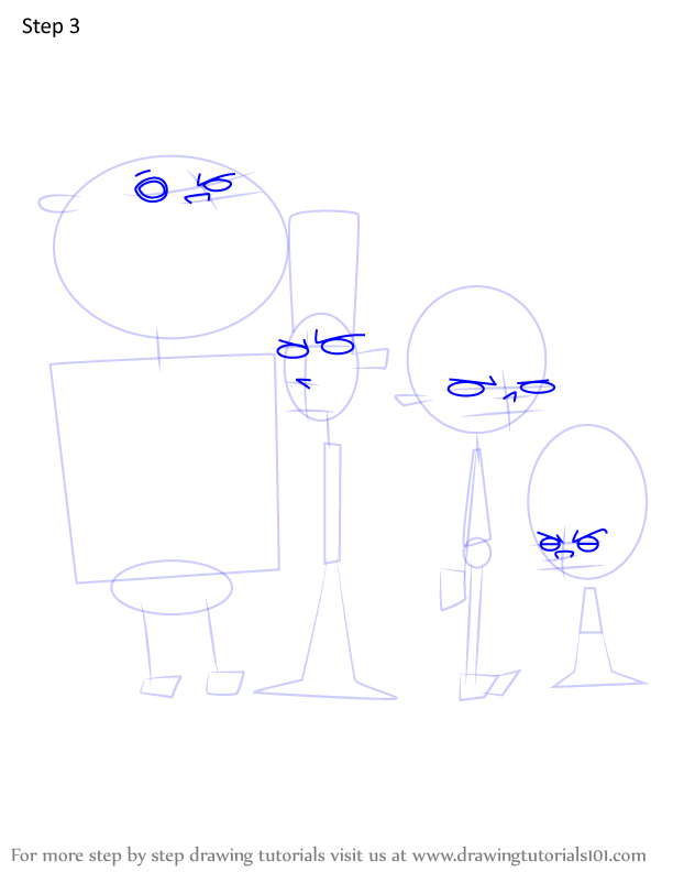 How to Draw Vamps from Fanboy & Chum Chum (Robot Jones) Step by Step ...
