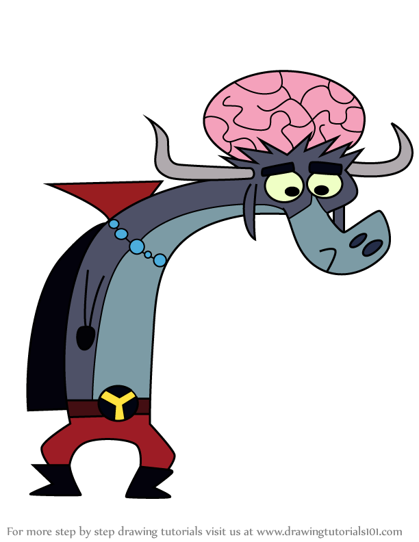 How to Draw Brainy Yak from Robotboy (Robotboy) Step by Step ...