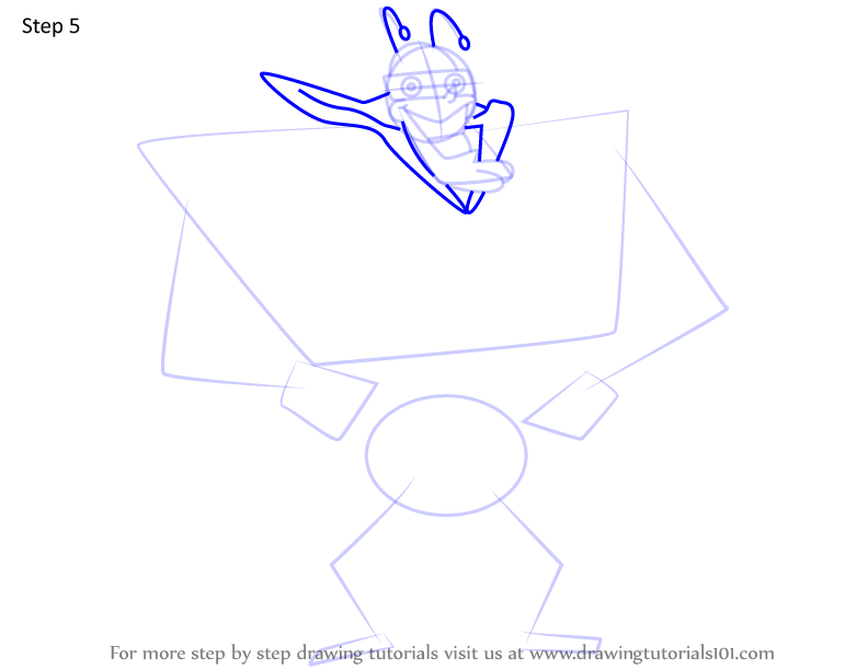 How to Draw Really Really Big Man from Rocko's Modern Life (Rocko's ...