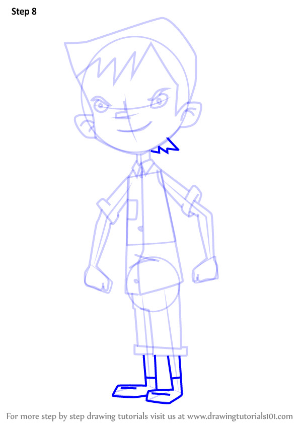 How to Draw Kris from Roll No 21 (Roll No 21) Step by Step ...