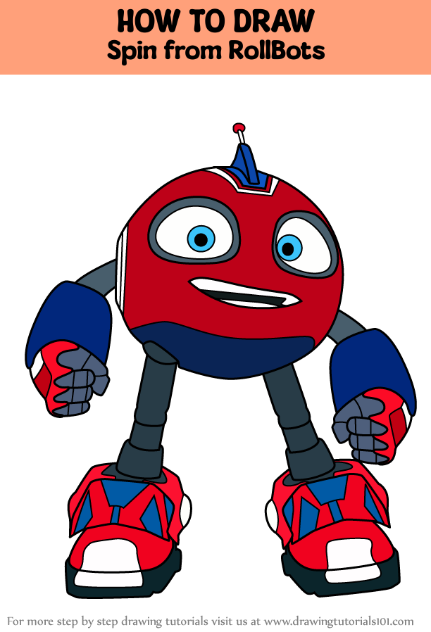How to Draw Spin from RollBots (RollBots) Step by Step ...