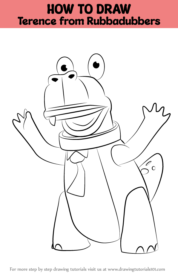 How to Draw Terence from Rubbadubbers (Rubbadubbers) Step by Step ...