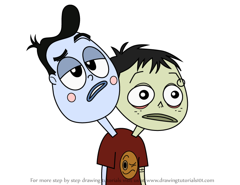 How to Draw Frank and Len from Ruby Gloom (Ruby Gloom) Step by Step ...