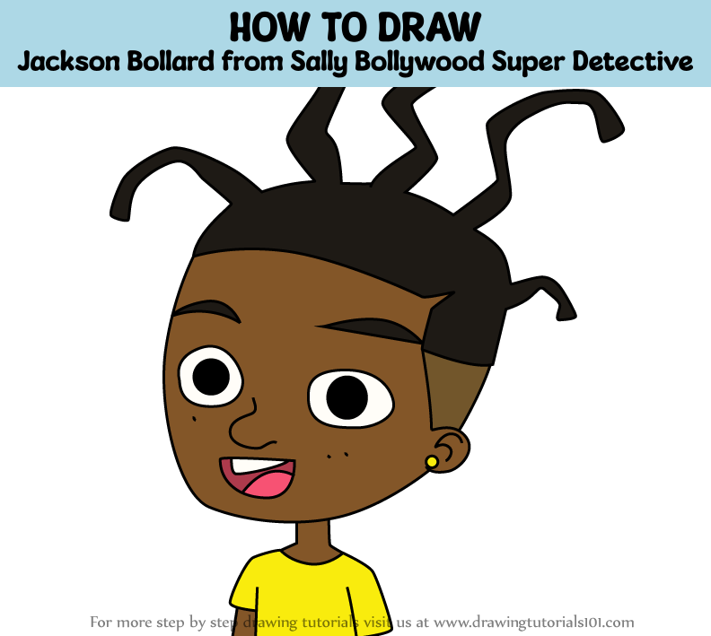 How to Draw Jackson Bollard from Sally Bollywood Super Detective (Sally ...