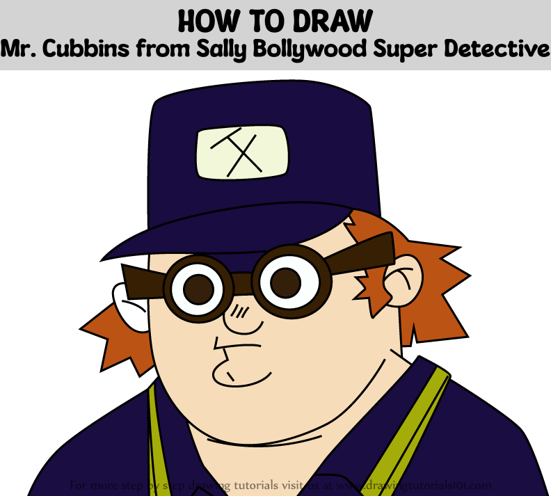 How to Draw Mr. Cubbins from Sally Bollywood Super Detective (Sally ...