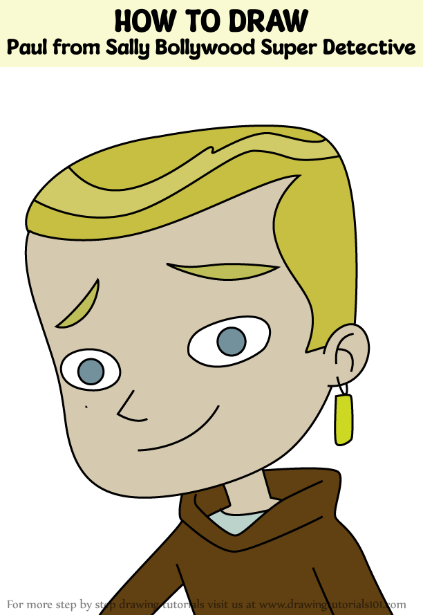 How to Draw Paul from Sally Bollywood Super Detective (Sally Bollywood ...
