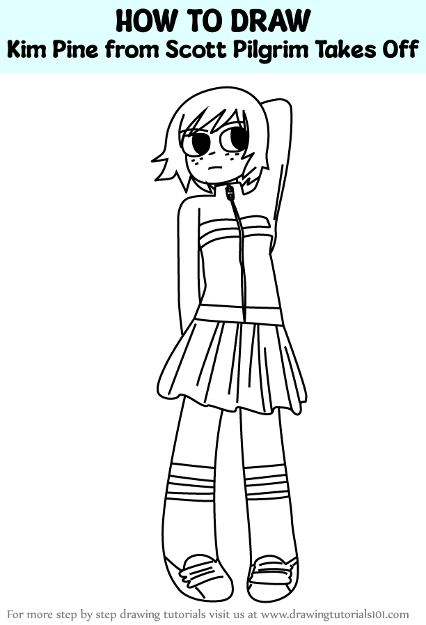 How to Draw Kim Pine from Scott Pilgrim Takes Off (Scott Pilgrim Takes ...