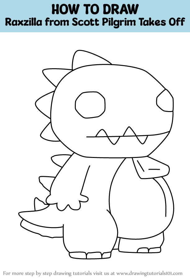 How to Draw Raxzilla from Scott Pilgrim Takes Off (Scott Pilgrim Takes ...