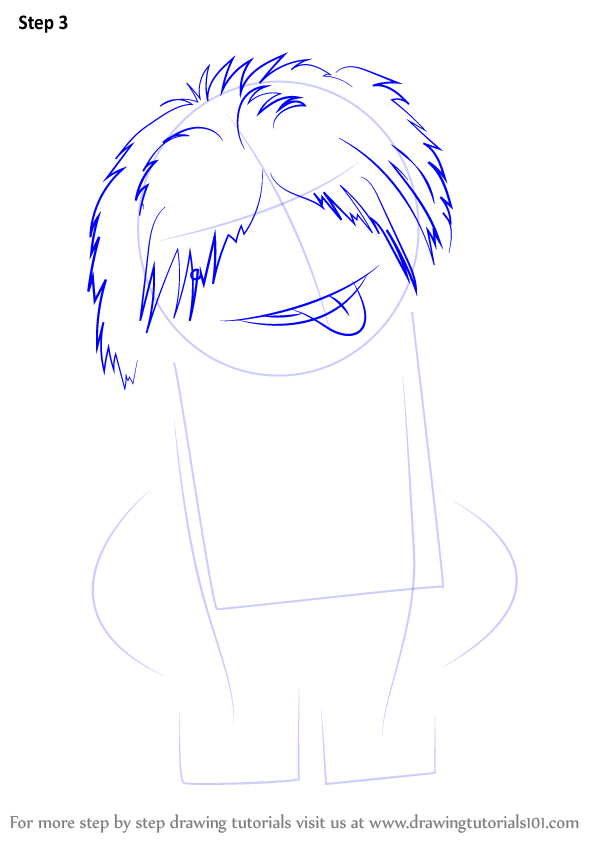 How to Draw Barkley from Sesame Street (Sesame Street) Step by Step ...