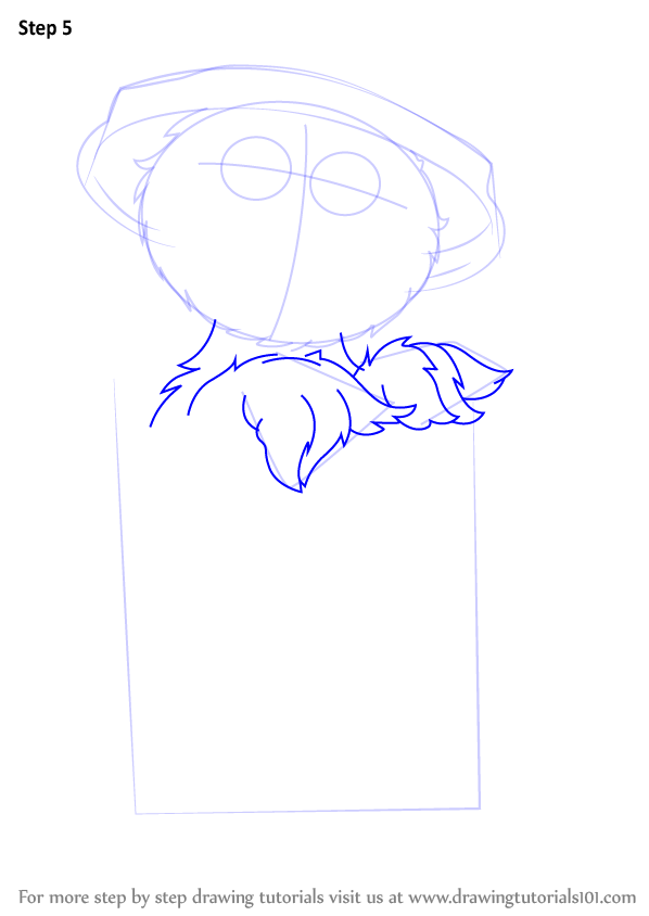 How to Draw Oscar the Grouch from Sesame Street (Sesame Street) Step by ...