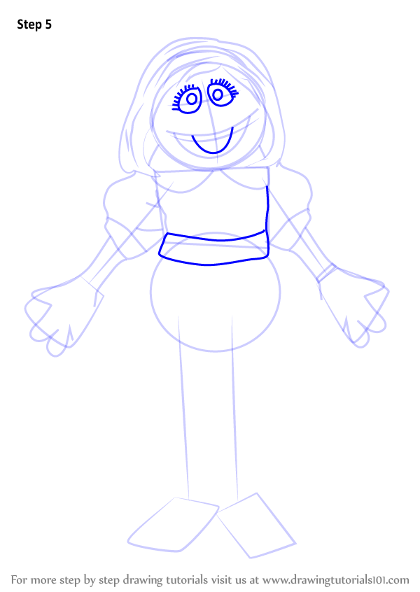 How to Draw Prairie Dawn from Sesame Street (Sesame Street) Step by ...