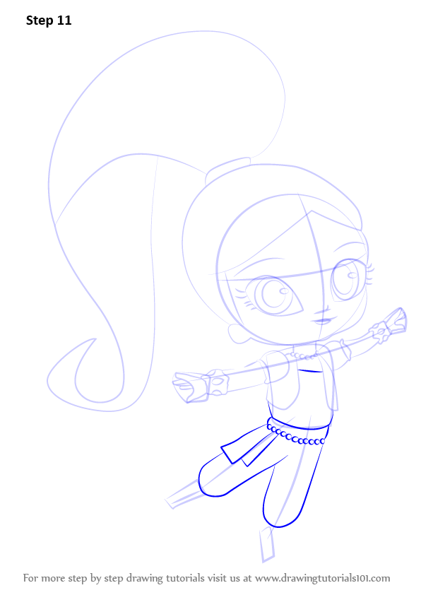 How to Draw Shimmer from Shimmer and Shine (Shimmer and Shine) Step by ...
