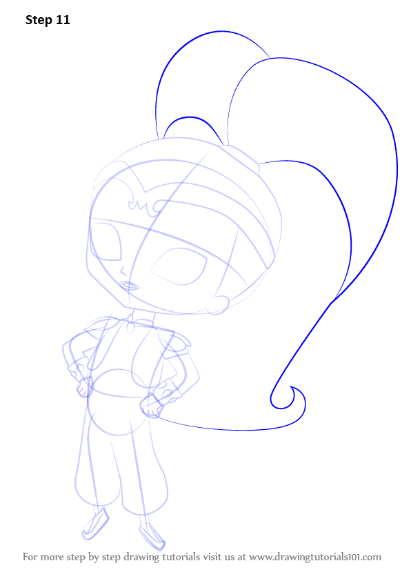 How to Draw Shine from Shimmer and Shine (Shimmer and Shine) Step by ...