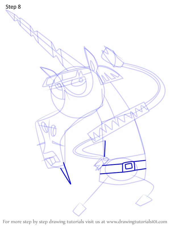 How to Draw Drilliam Shakespeare from Sidekick (Sidekick) Step by Step ...