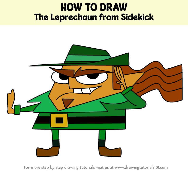 How to Draw The Leprechaun from Sidekick (Sidekick) Step by Step ...