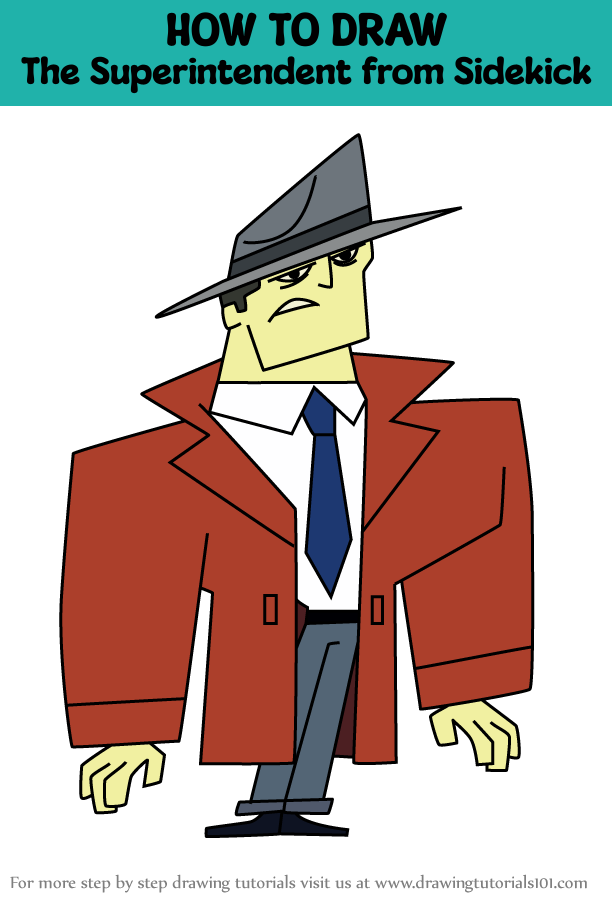 How to Draw The Superintendent from Sidekick (Sidekick) Step by Step ...