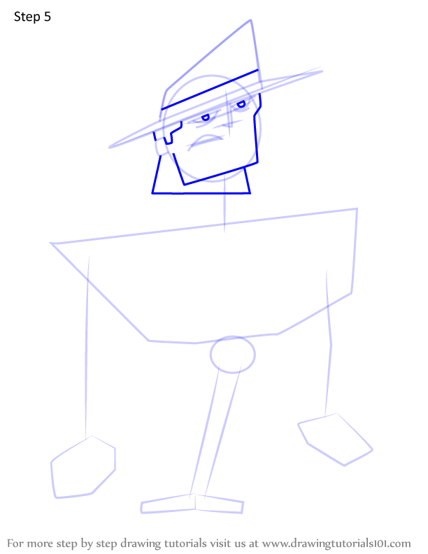 How to Draw The Superintendent from Sidekick (Sidekick) Step by Step ...