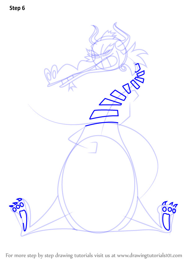 How to Draw Dragon from Skunk Fu! (Skunk Fu!) Step by Step ...